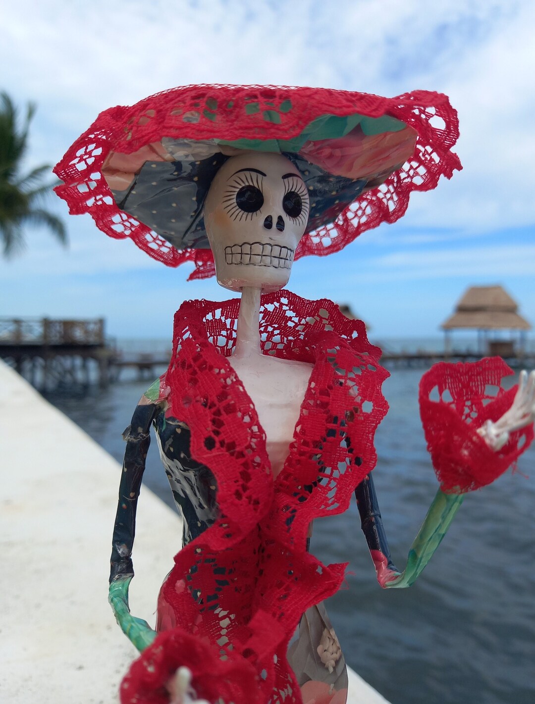 Santa Muerte Statue, La Catrina Mexicana, Skeleton Figurine 11 - Etsy