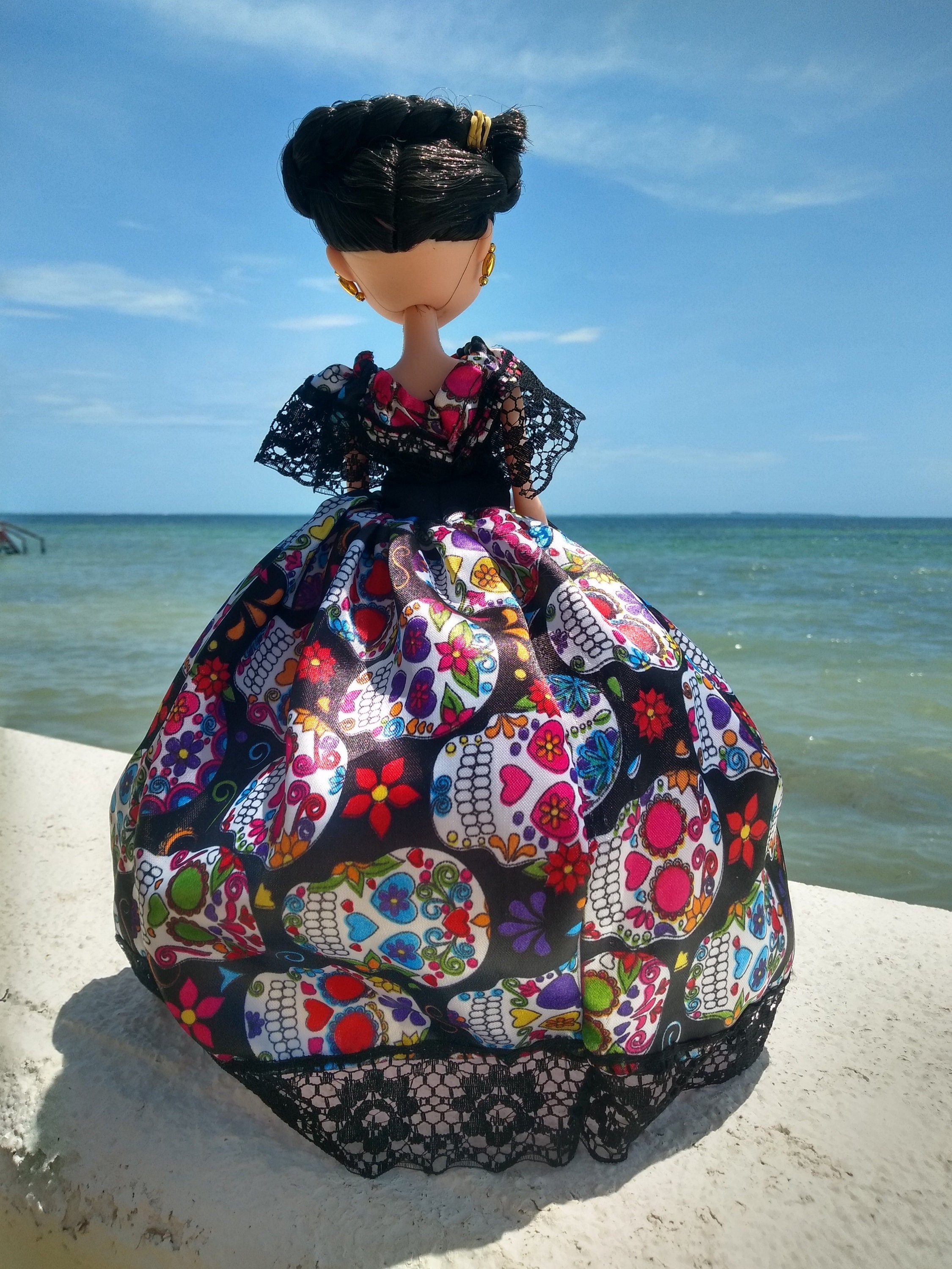La Catrina Doll Icon of Day of the Dead Art 12-inch - Etsy