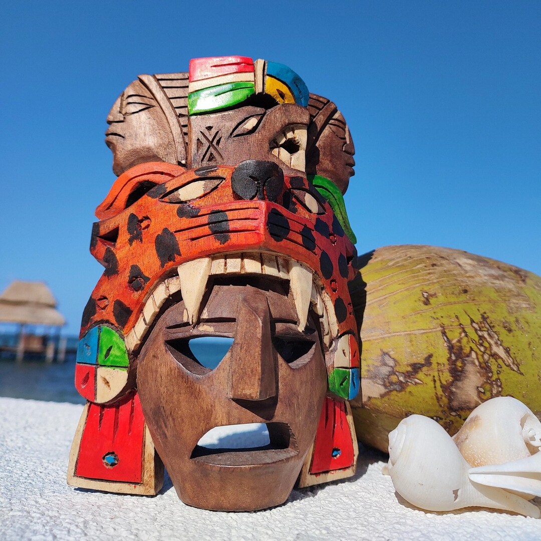 Mexican Wood Mask Wall Art From Artesanía Mexicana 8-inch - Etsy