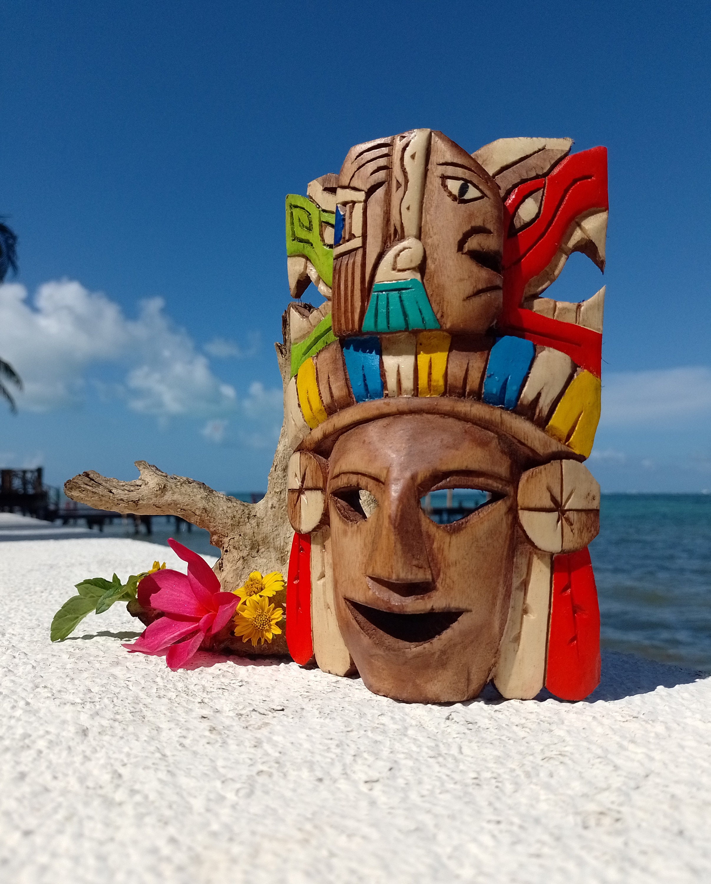 Aztec God Decorative Wall Mask for Home Decor 8 - Etsy
