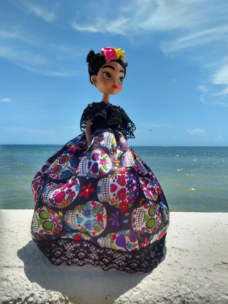 La Catrina Doll Icon of Day of the Dead Art 12-inch - Etsy