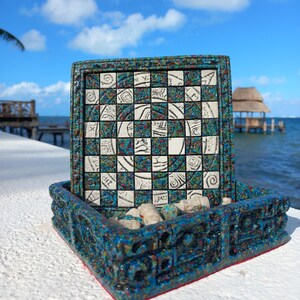 Aztec Chess Set Handmade 6x6-inch Mayan Art, Perfect for Chess Lovers ...
