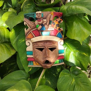 Mexican Mask Mayan Wall Art chaac Mool Handcrafted for Living Room ...