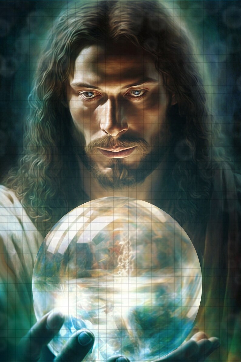 Jesus Holding Globe Digital Backdrop for Composite Photography - Etsy