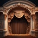 6 Pack Golden Fancy Theater Stage Backdrops for Composite Photography ...