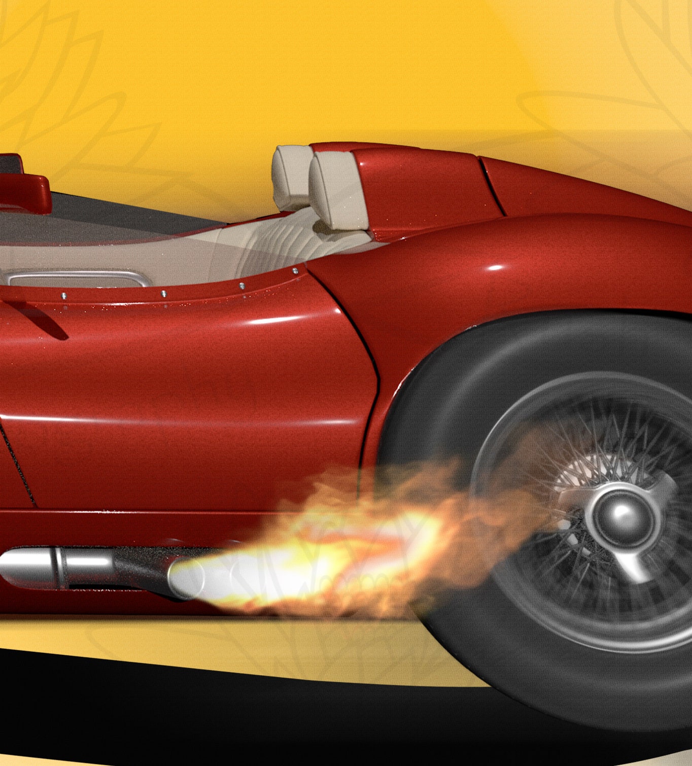 Hot Rod Car Digital Backdrop for Composite Photography - Etsy