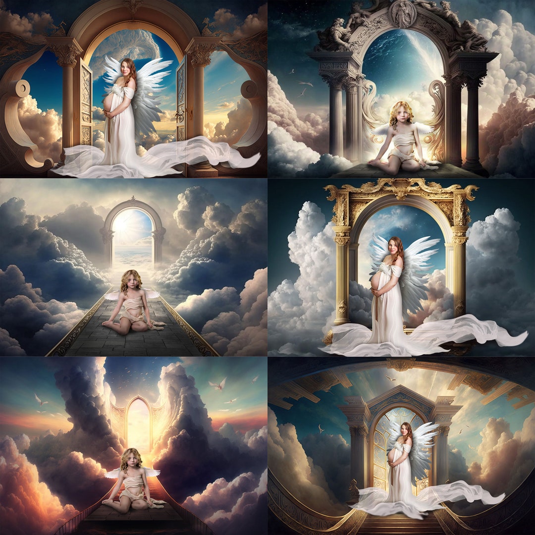 6 Pack Heavens Gates Digital Backdrop for Composite Photography - Etsy