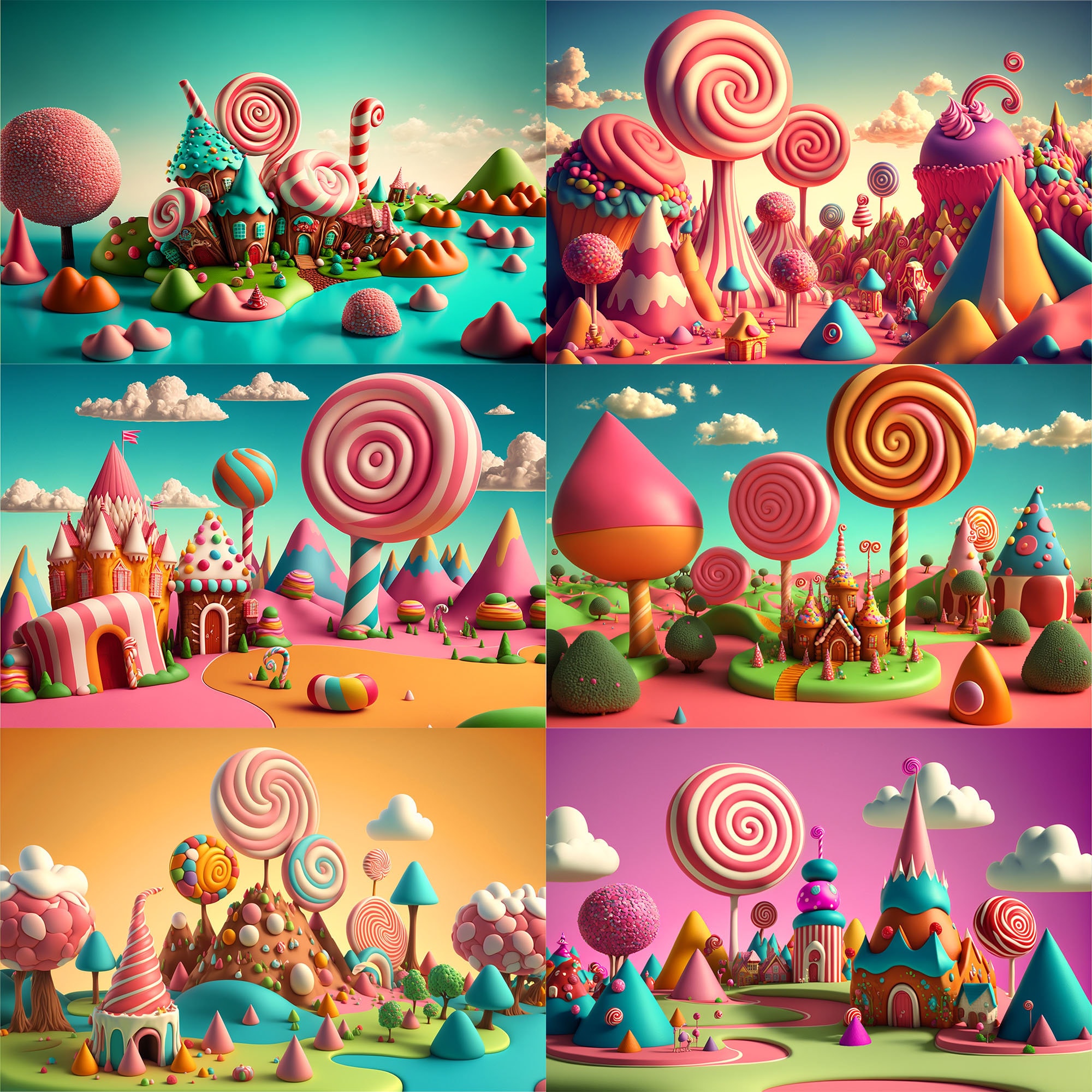 Real Candyland Background