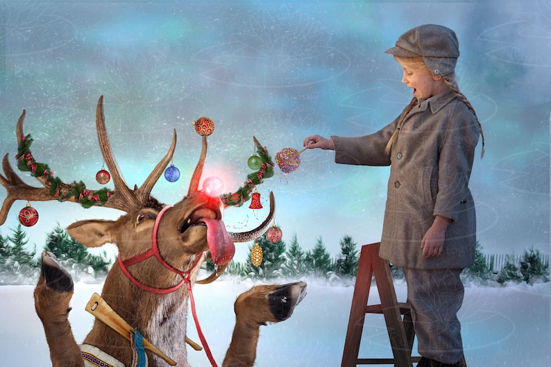 Hungry Rudolph the Red Nosed Reindeer Christmas Digital - Etsy