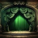 6 Pack Green Fancy Theater Stage Backdrops for Composite Photography - Etsy