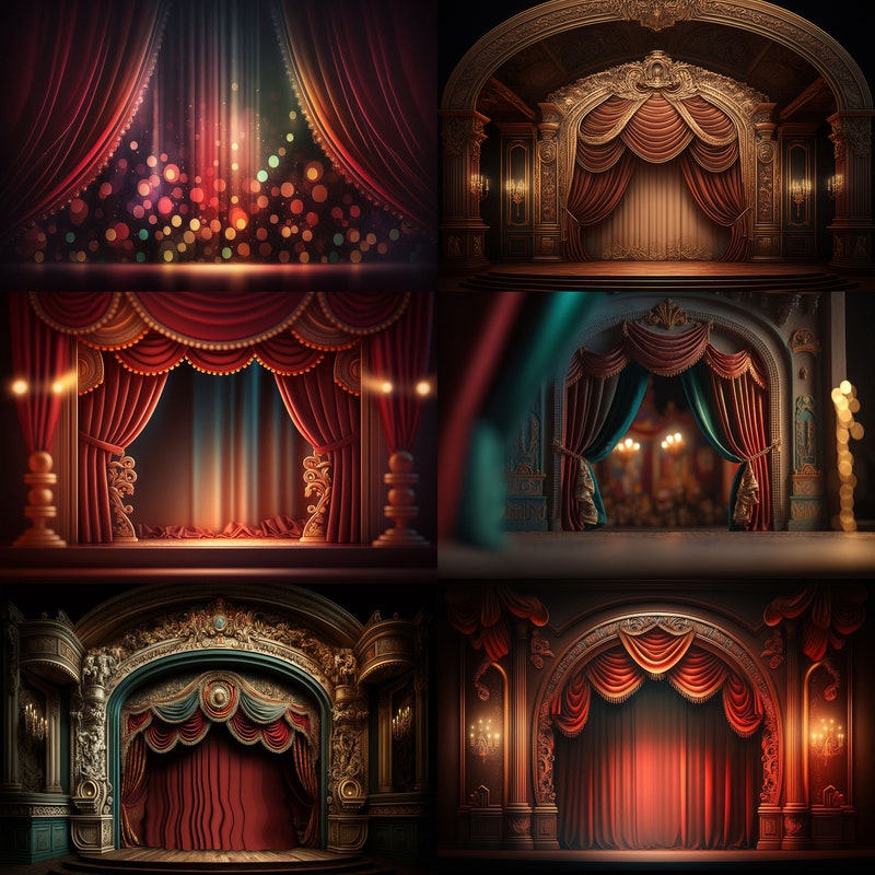 Theater Backdrop - Etsy