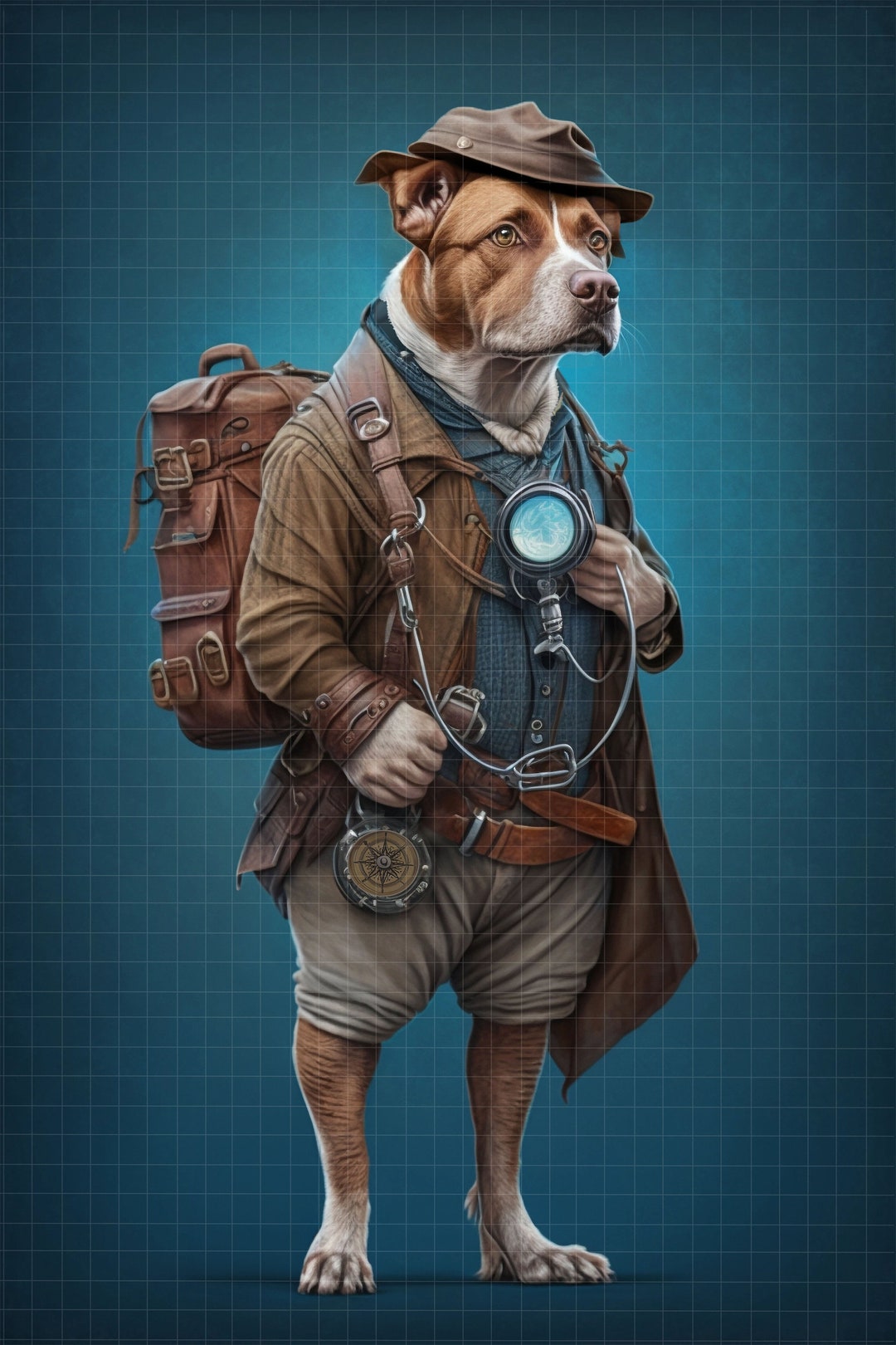 Dog Explorer Digital Backdrop for Composite Photography - Etsy