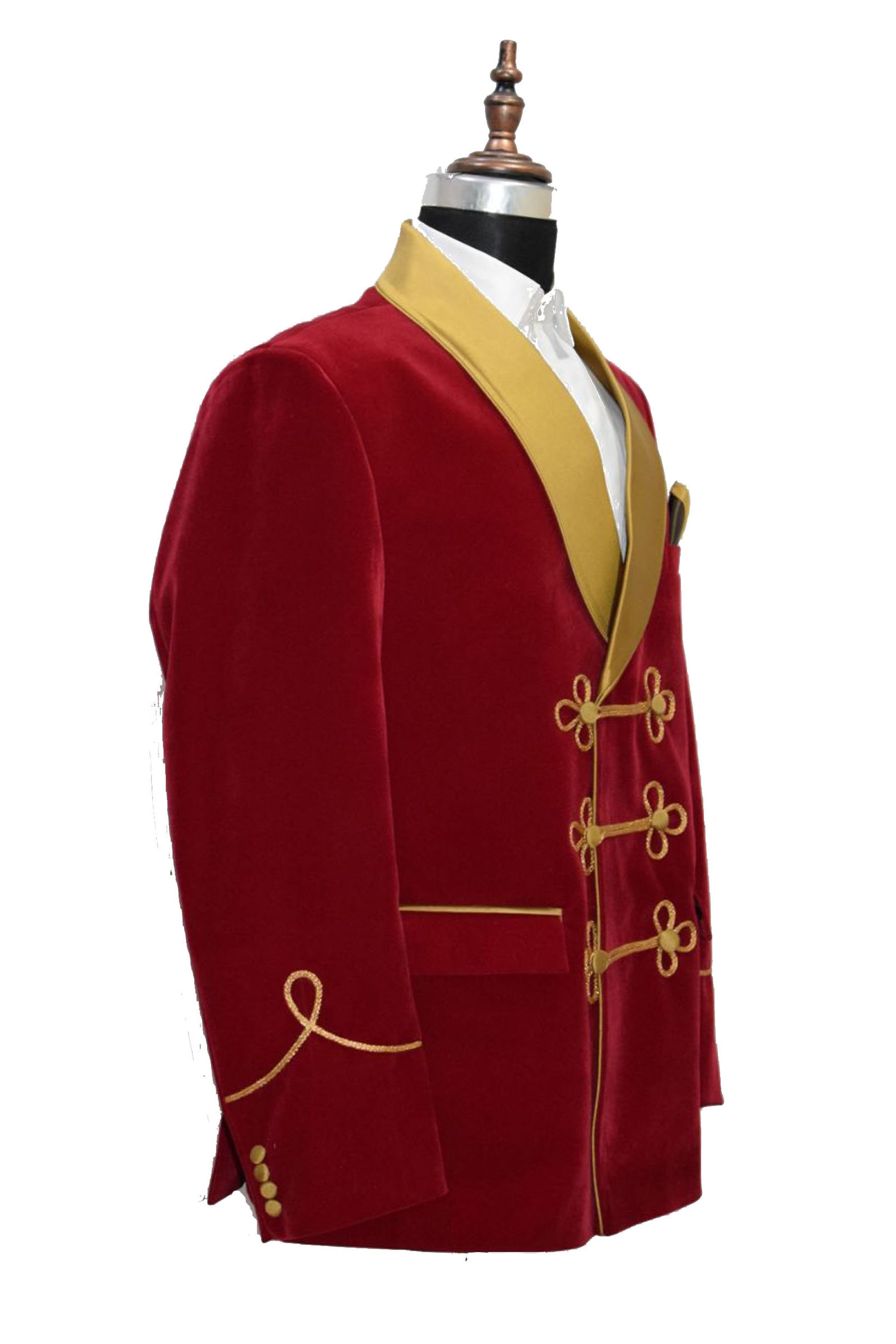 Men Red Smoking Jackets Wedding Grooms Dinner Party Wear Coats - Etsy