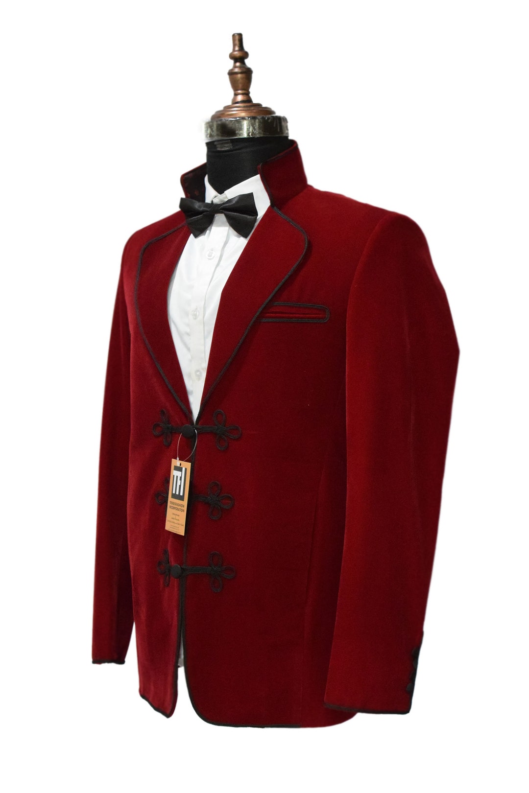 Dr Who Style Men Red Smoking Jacket Wedding Party Wear Coat - Etsy