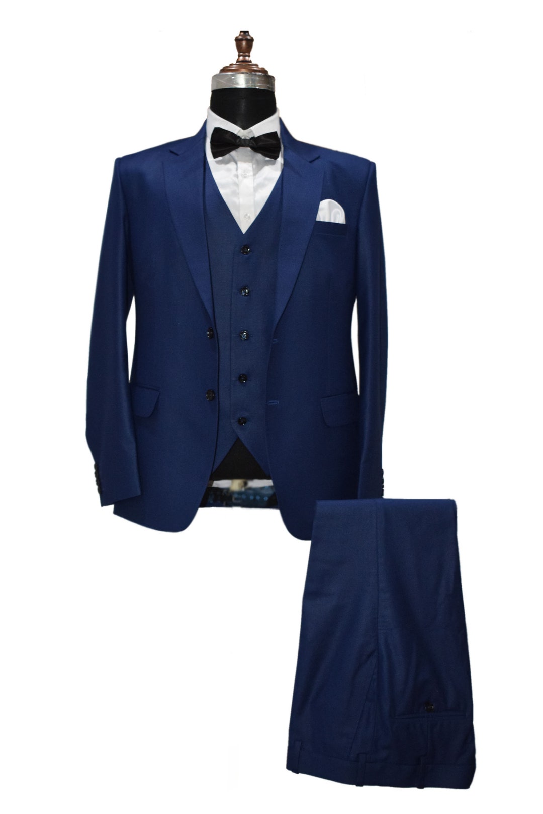 Men Blue Suits Designer Luxury Wedding Dinner Party Wear Suits - Etsy