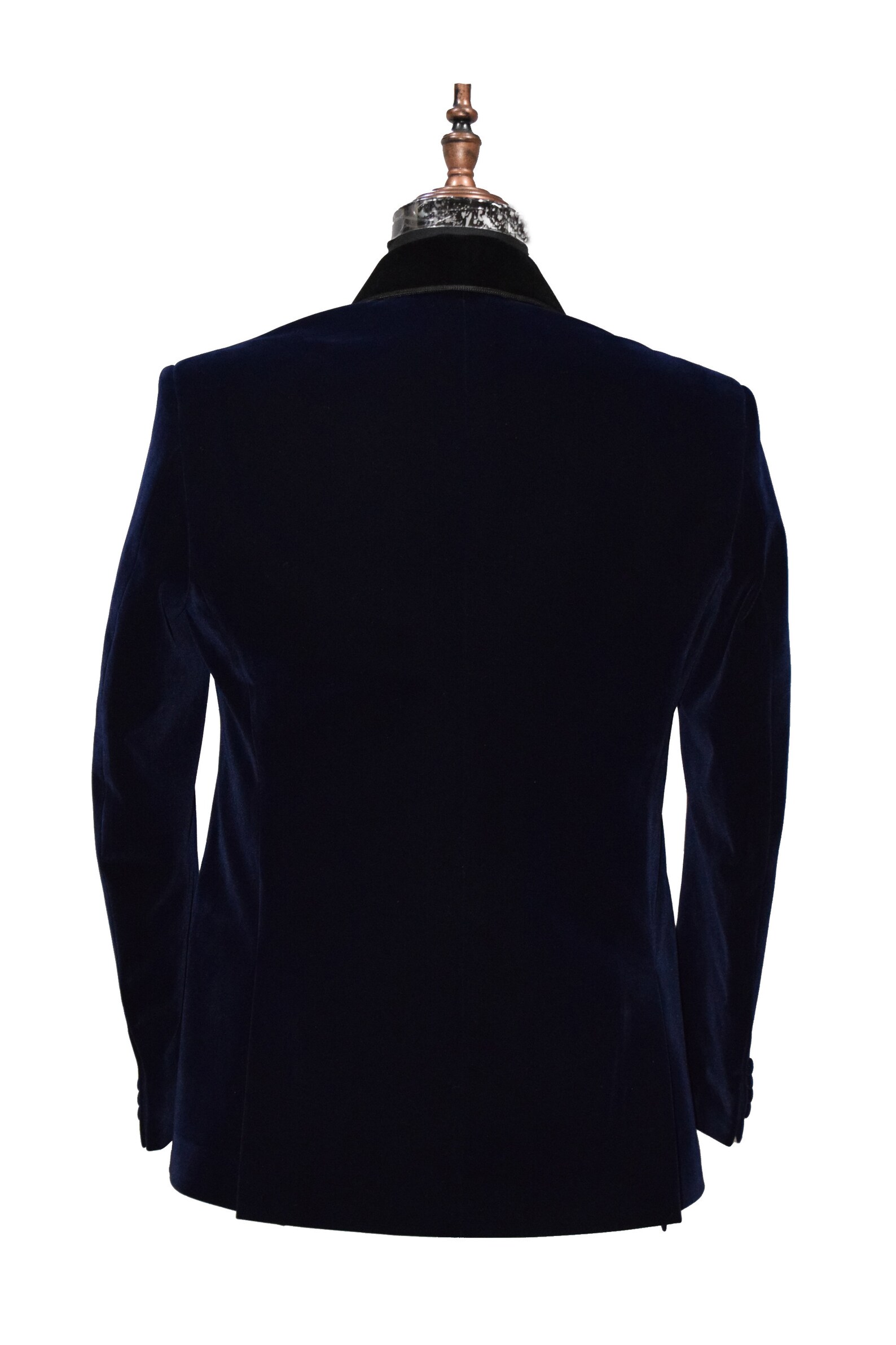 Men Navy Blue Smoking Jackets Wedding Dinner Party Wear Coat Blazers - Etsy