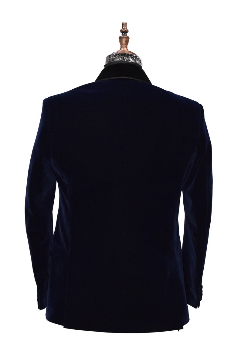 Men Navy Blue Smoking Jackets Wedding Dinner Party Wear Coat Blazers - Etsy