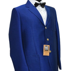 Men Blue Blazer Designer 3 Button Wedding Party Wear Coat - Etsy
