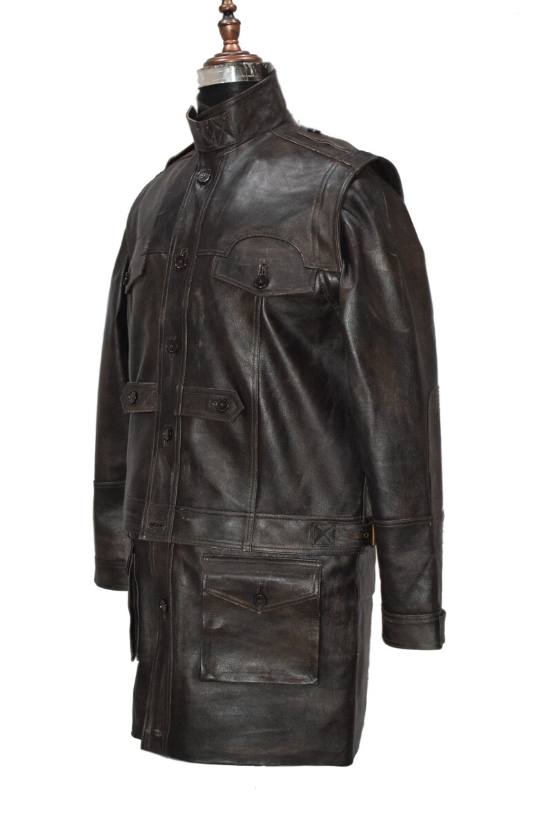 Man Vintage Handmade Custom Made Real Distressed Cow Leather - Etsy