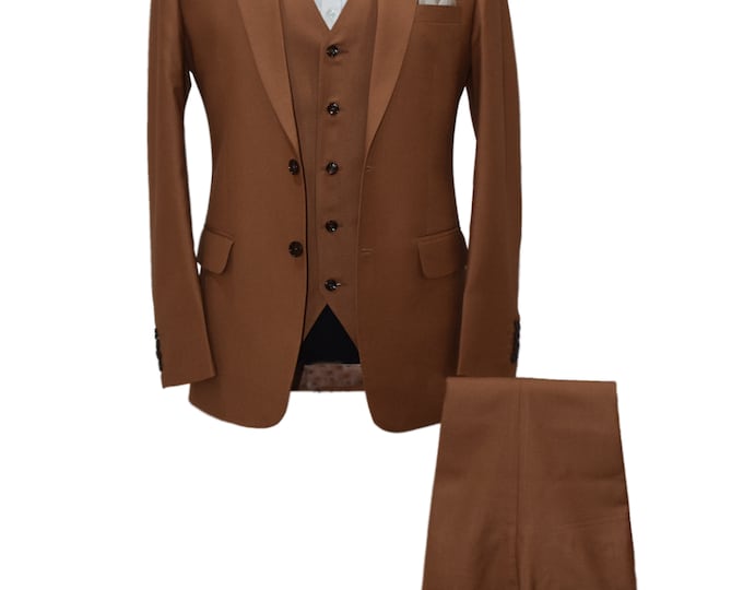 Men Brown Suits Designer Luxury Wedding Dinner Party Wear - Etsy