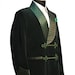 Green Smoking Jackets Quilted Lapel Dinner Party Wear Coats - Etsy