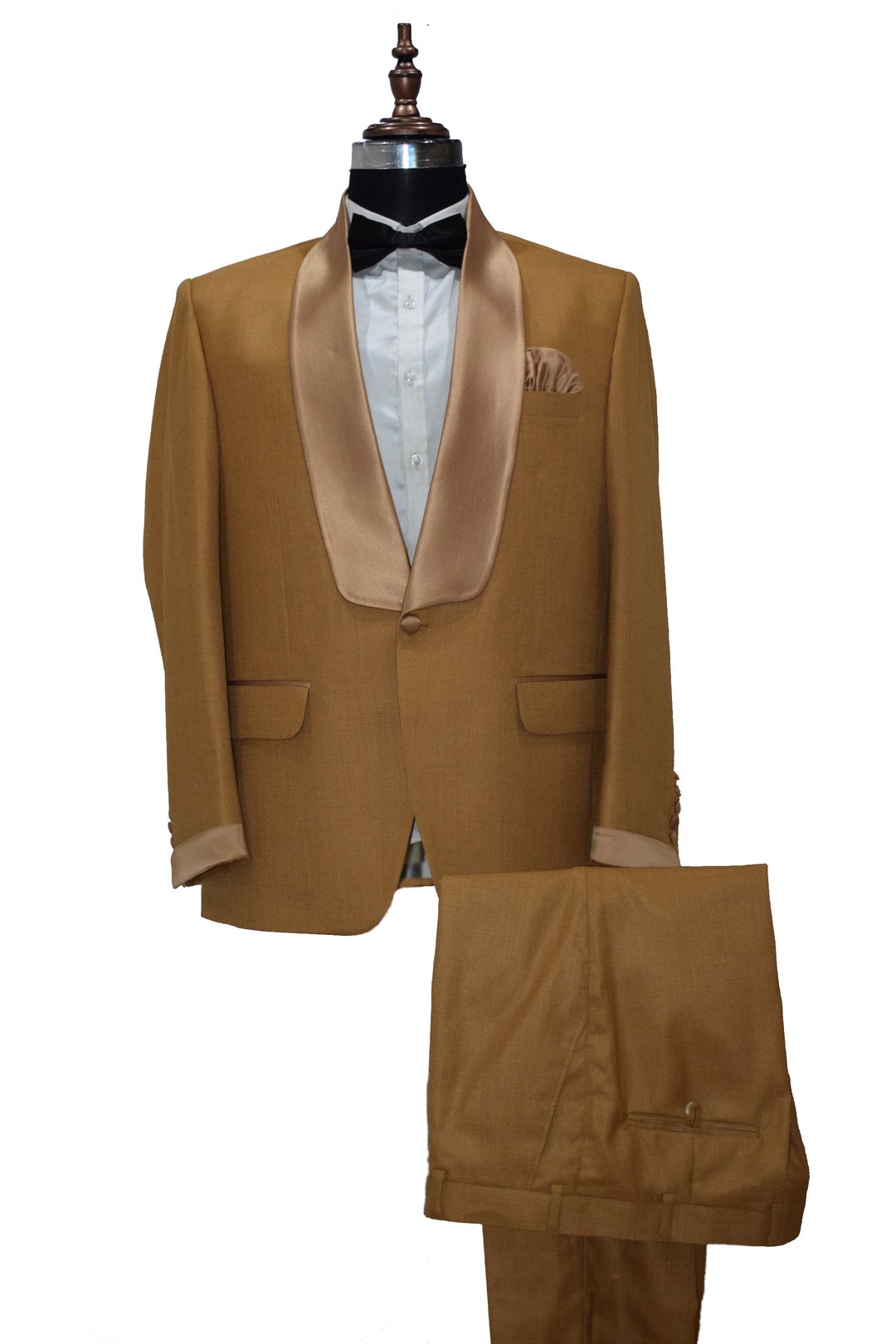 Men Golden Suits Designer Wedding Dinner Party Wear Suits - Etsy