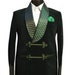 Green Smoking Jackets Quilted Lapel Dinner Party Wear Coats - Etsy