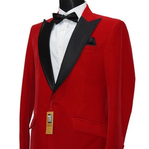 Buy Men Red Blazers Wedding Dinner Party Wear Coat Blazers Online in ...