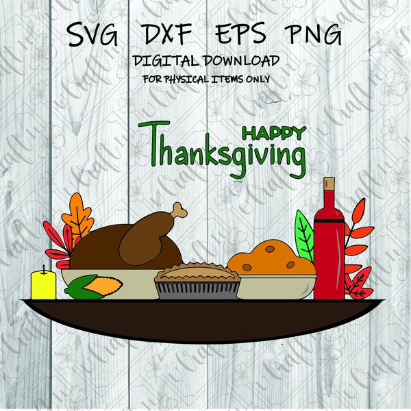 Thanksgiving Meal Clip Art - Etsy