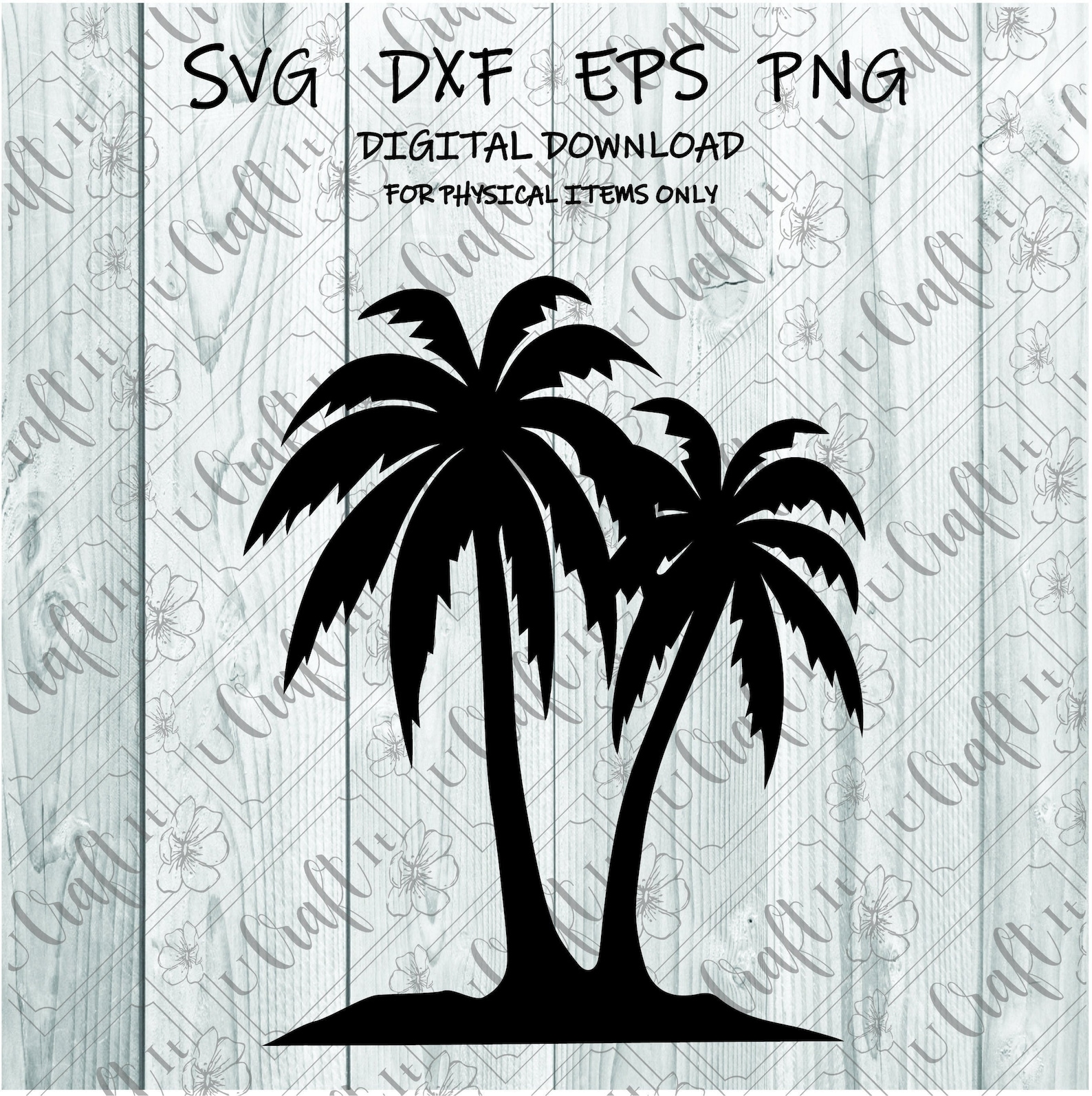 Palmera svg - Palm tree cut file - Palm tress clipart - Beach clipart ...