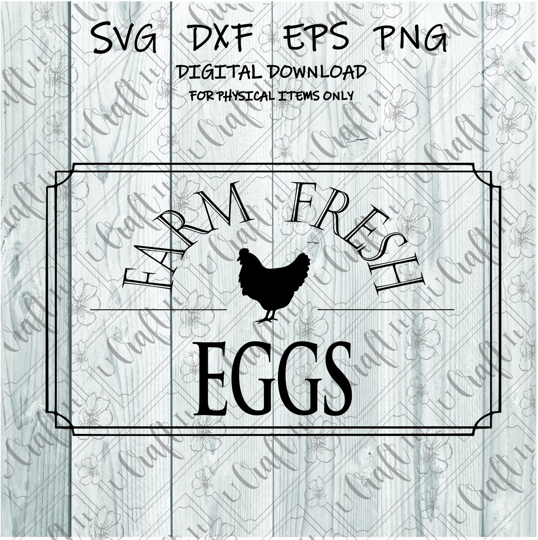 Farm Fresh Eggs Sign SVG -farm Fresh Chicken Sign SVG - Farm Fresh Eggs ...