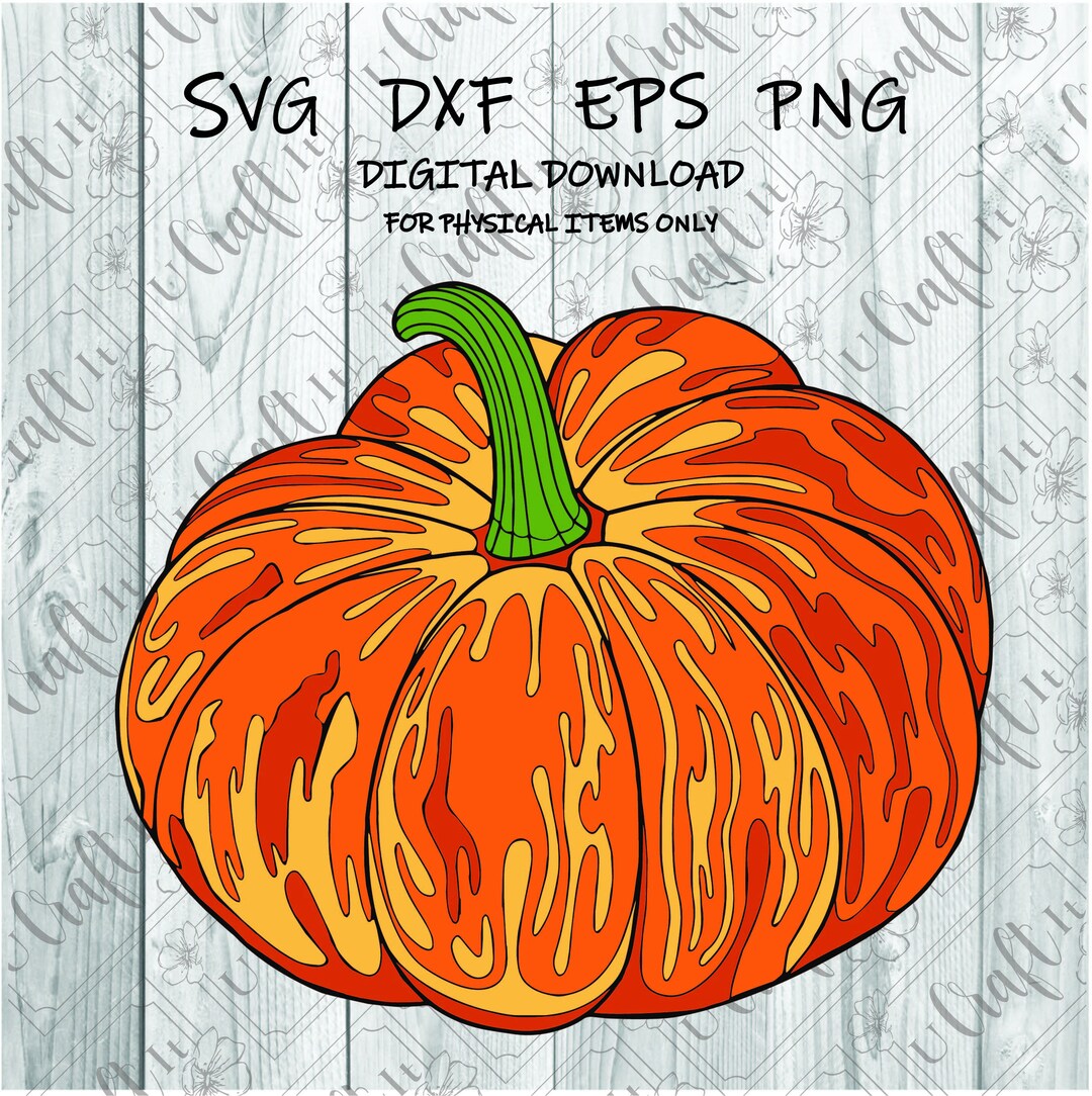 Pumpkin SVG - Tri Colored Pumpkin SVG - Pumpkin Cut File - Pumpkin ...