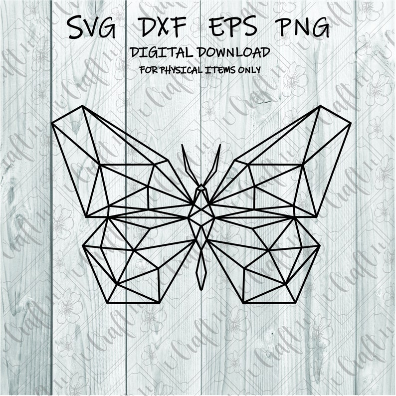 Geometric Butterfly Vector - Geometric Animal - Geometric Cut File ...