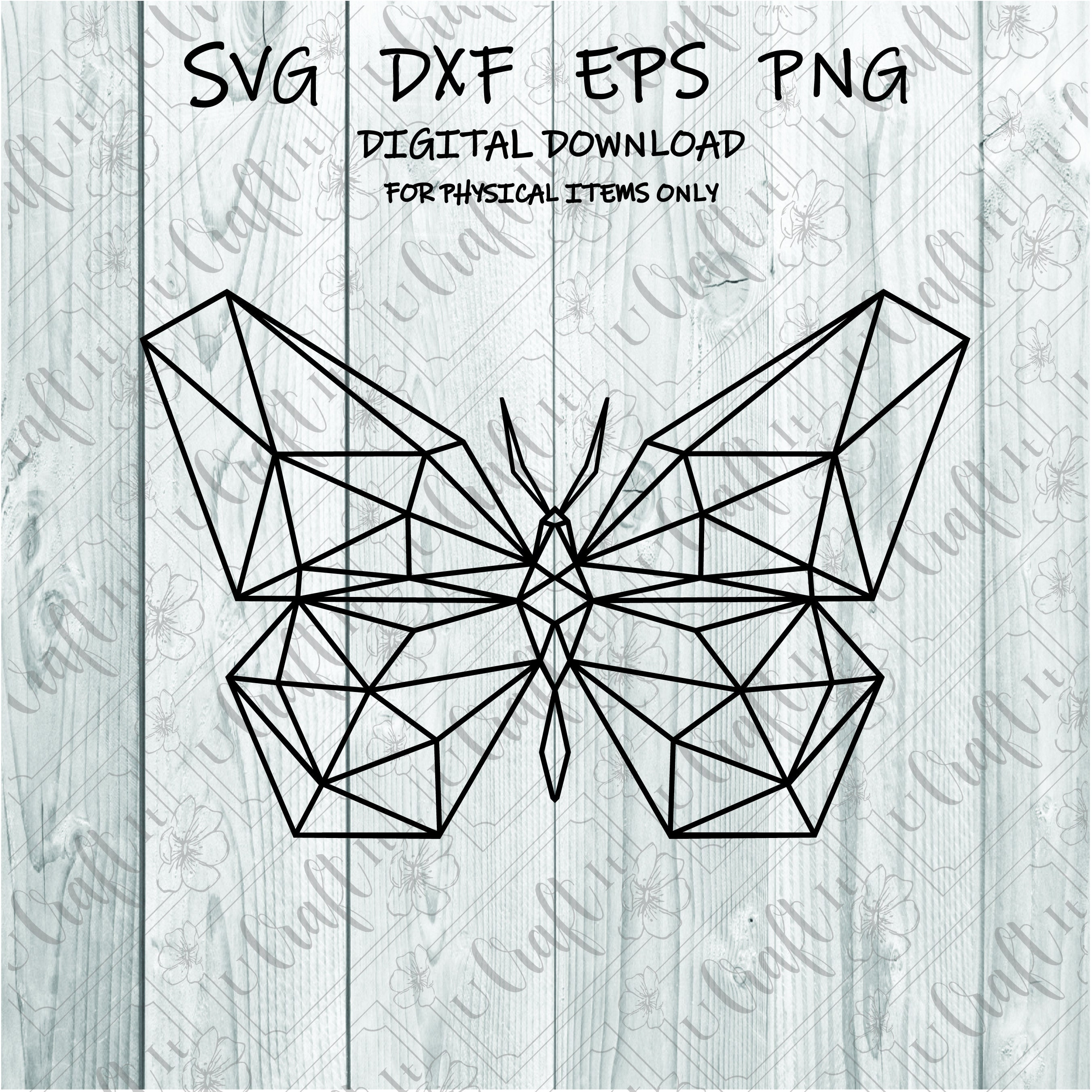 Geometric Butterfly Vector - Geometric Animal - Geometric Cut File ...