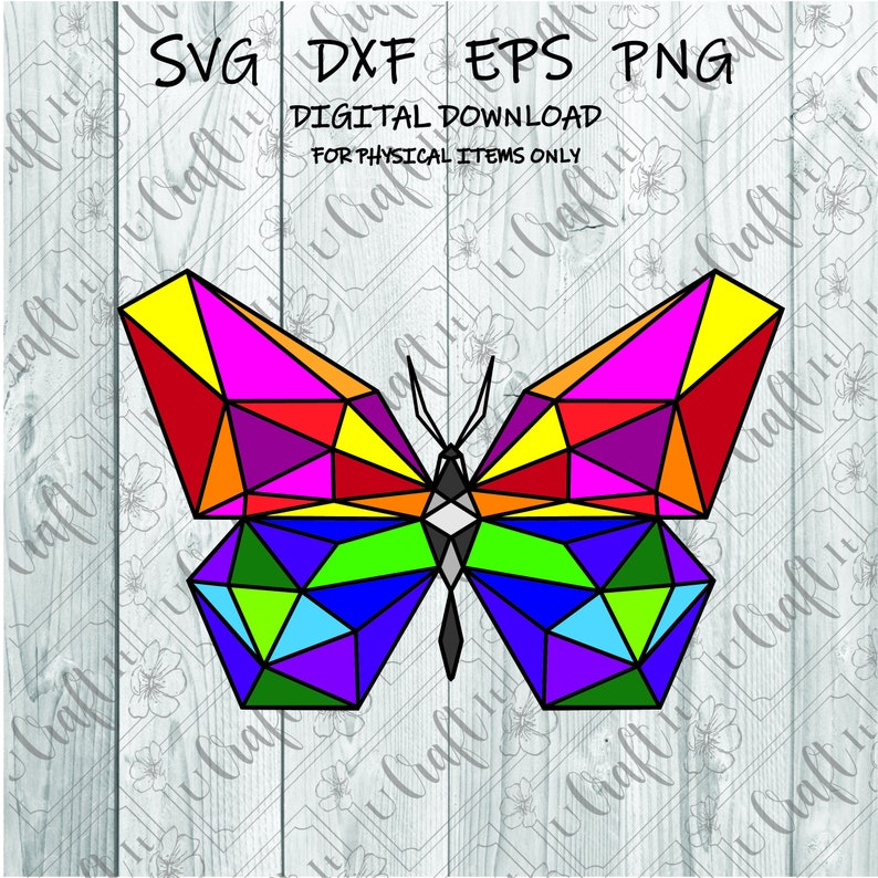 Geometric Butterfly Vector - Geometric Animal - Geometric Cut File ...