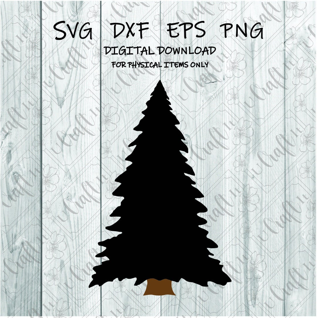 Evergreen Tree SVG - Evergreen Tree Clipart - Tree SVG - Tree Clipart ...