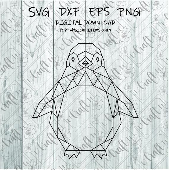 Geometric Penguin Vector Geometric Animal Geometric Cut - Etsy