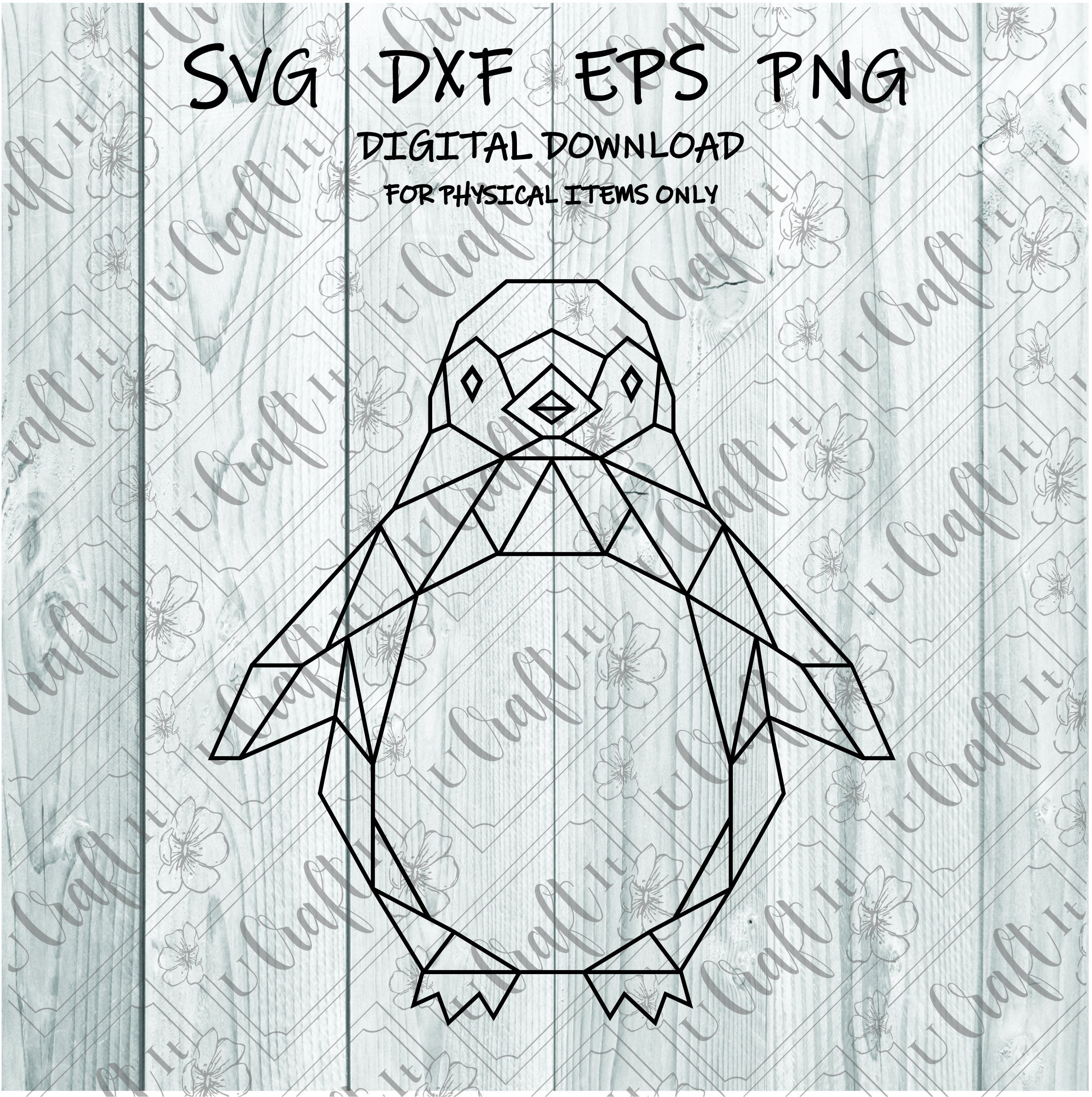 Geometric Penguin Vector - Geometric Animal - Geometric Cut File ...