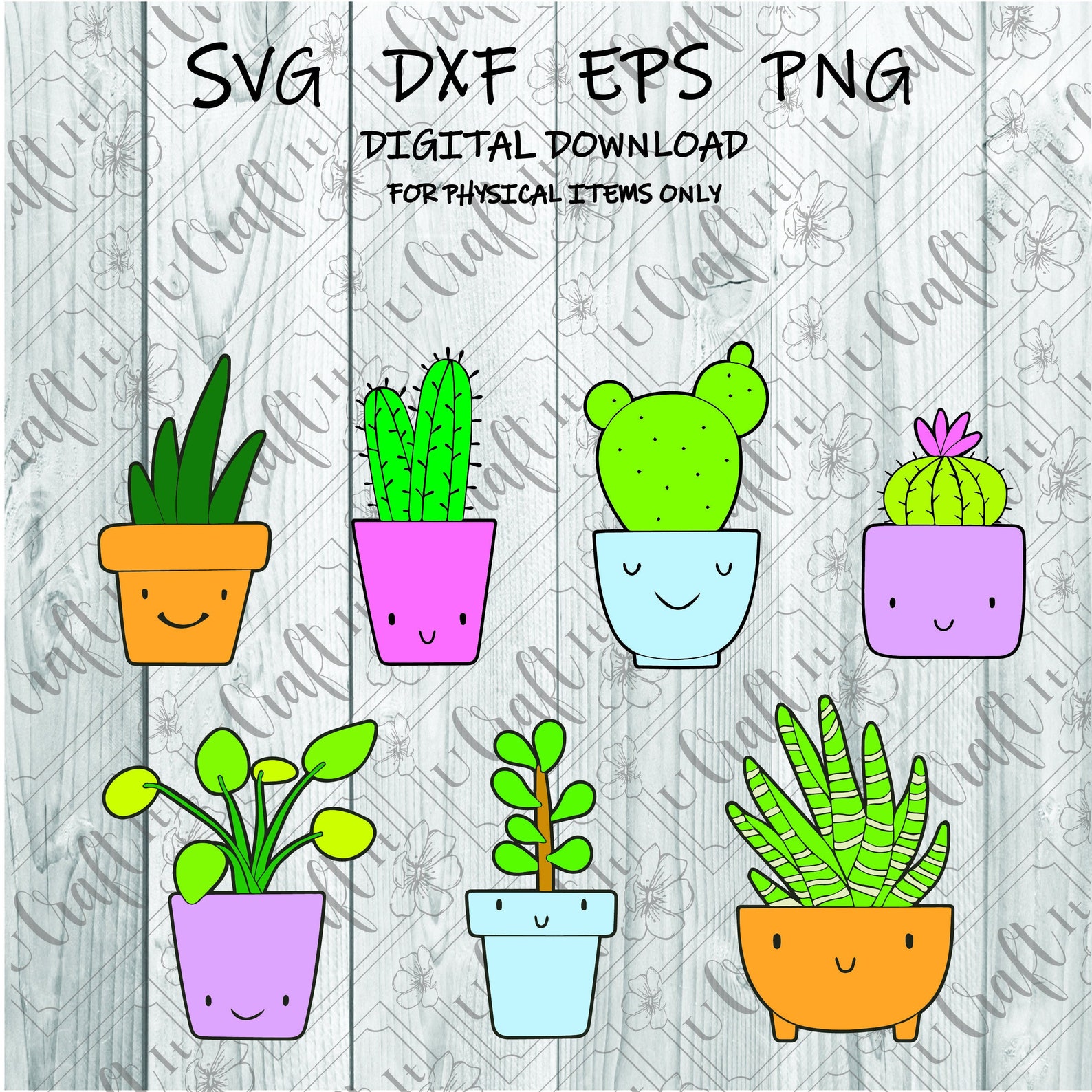 Cacti Bundle Svg Cacti Svg Cacti Clipart Plant Svg Plant Bundle Svg ...