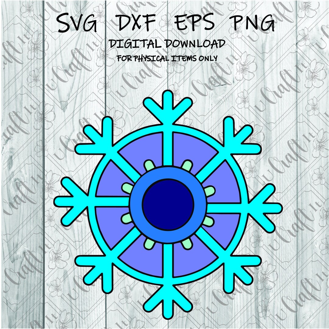 Circle Snowflake Svg - Snowflake Mandala Svg - Mandala Svg - Snowflake ...