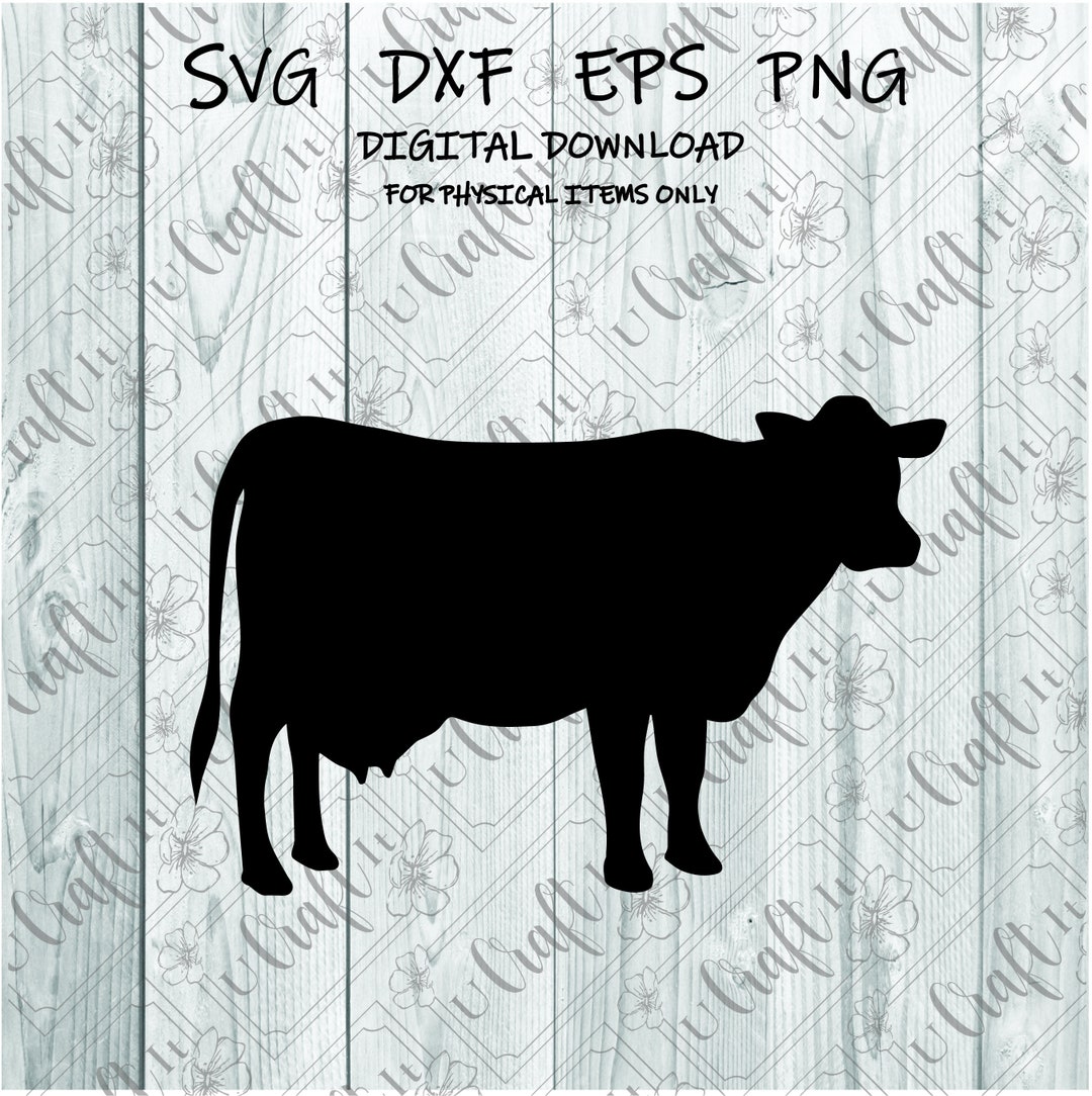 Cow Svg - Cow Clipart - Cow Cut File - Cow Silhouette - Cow Outline ...