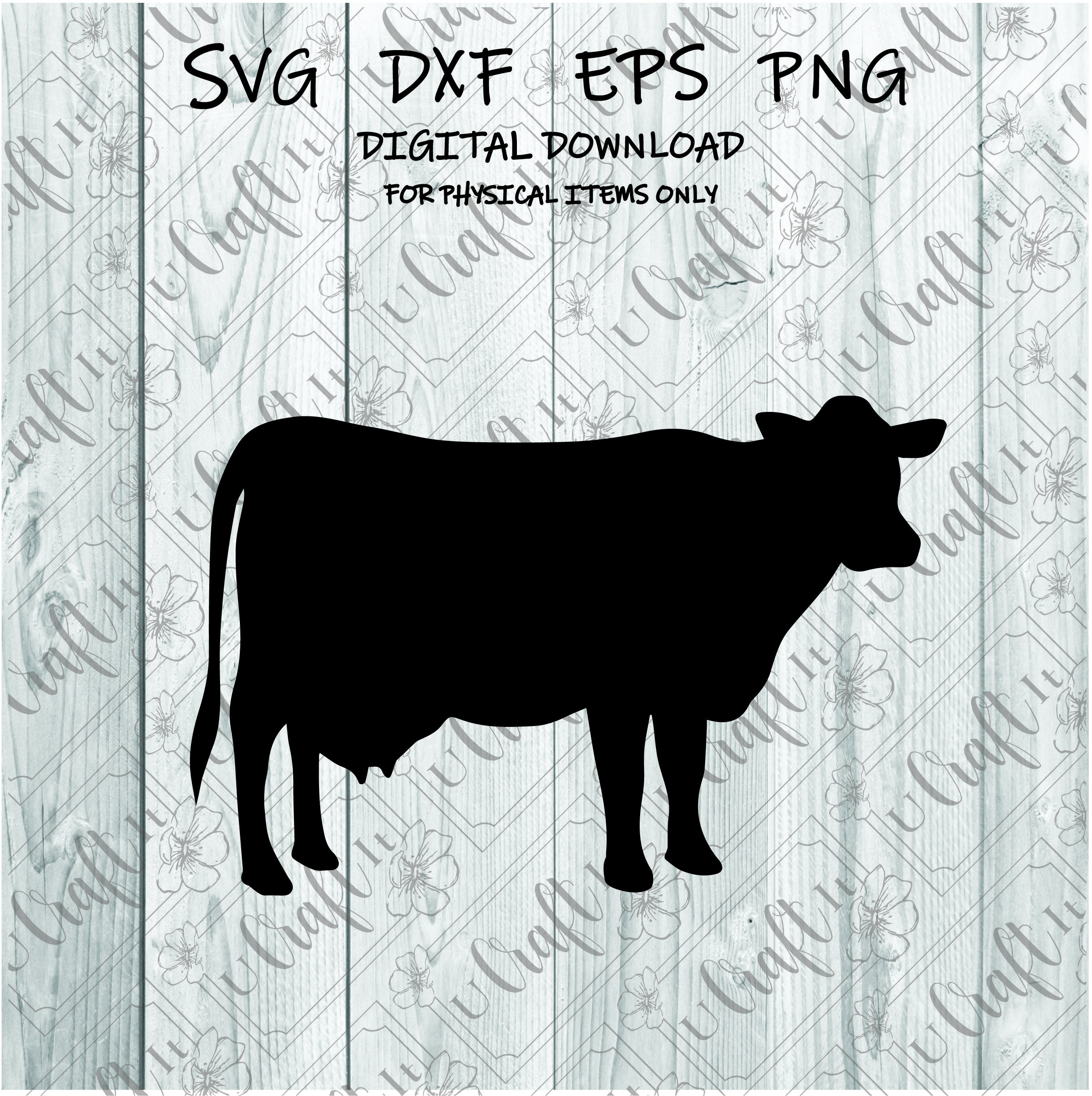 Cow Svg - Cow Clipart - Cow Cut File - Cow Silhouette - Cow Outline ...