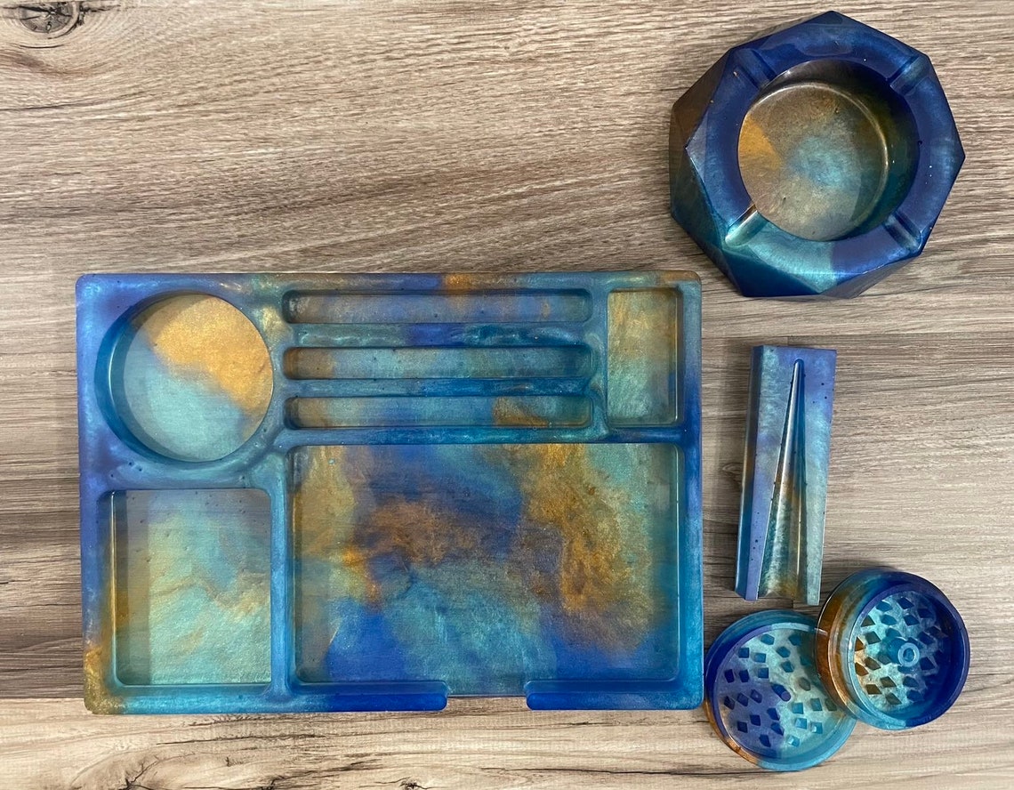 5 Piece Rolling Tray Sets - Etsy