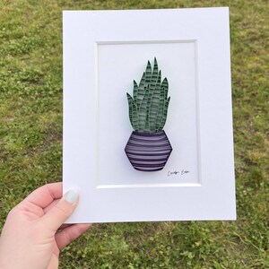Snake Plant - Succulent Art- Paper Quilling Artwork - Etsy