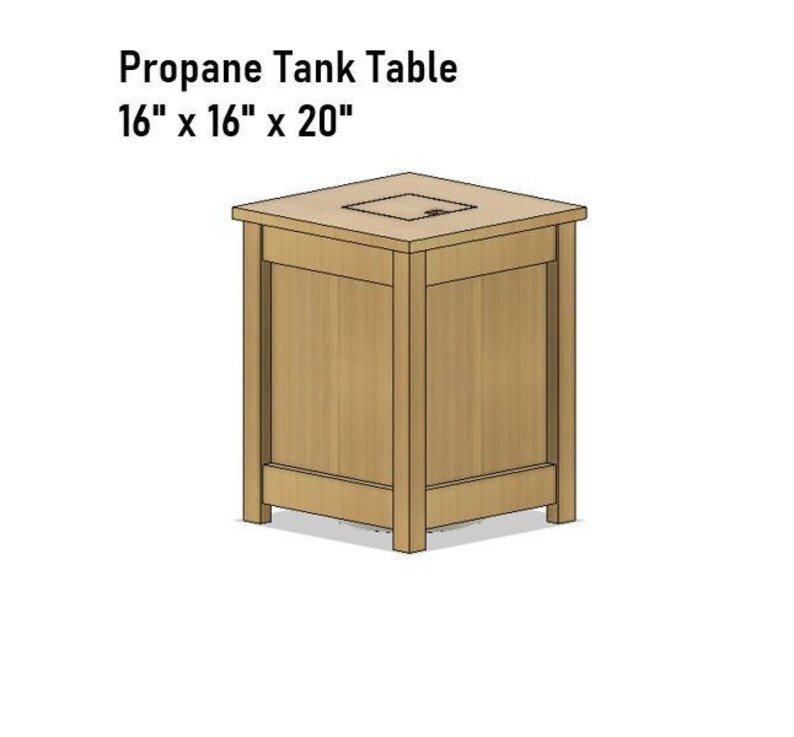 Propane Tank Table Build Plans - Etsy