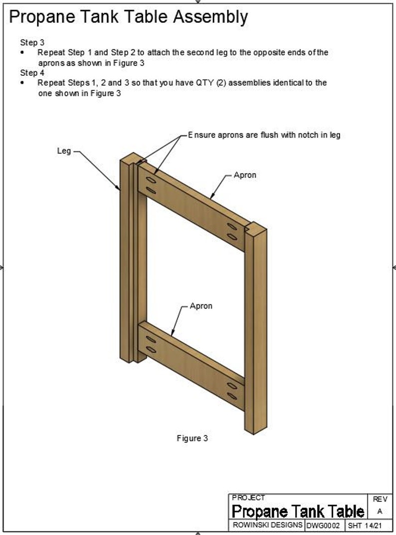 Propane Tank Table Build Plans - Etsy