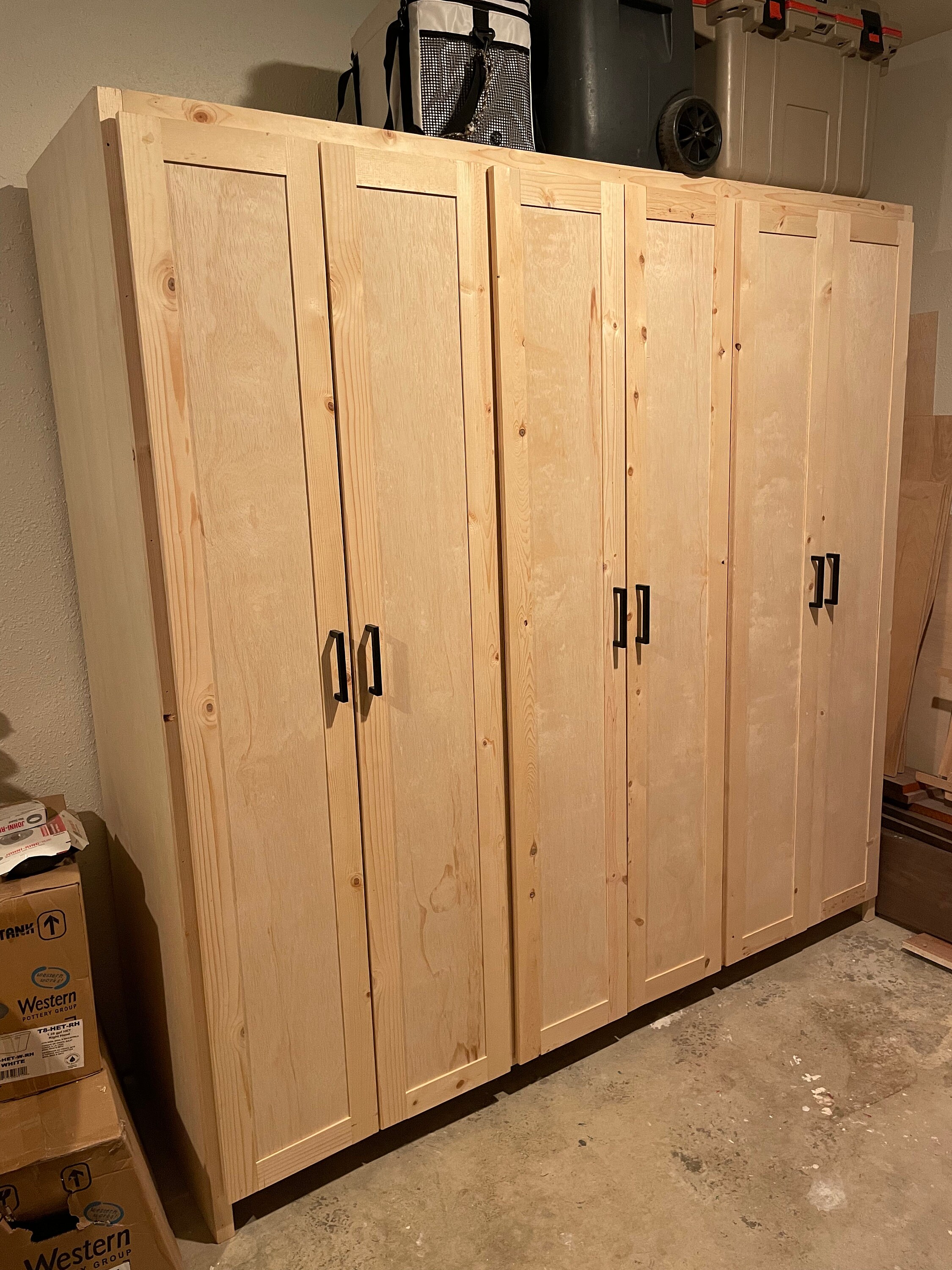 Standing Cabinet Build Plans - 7' X 7' X 2' - Etsy