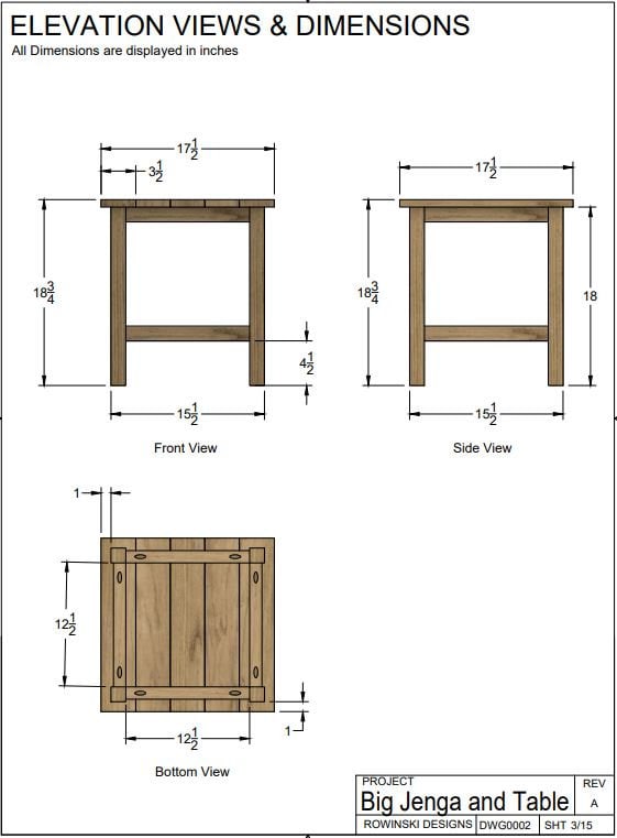Outdoor Table Build Plans - Etsy