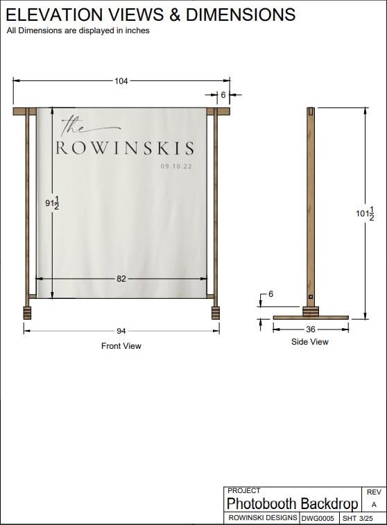 Photobooth Backdrop Build Plans - Etsy