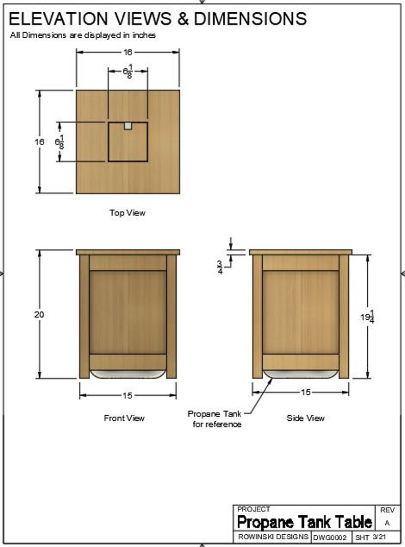Propane Tank Table Build Plans - Etsy